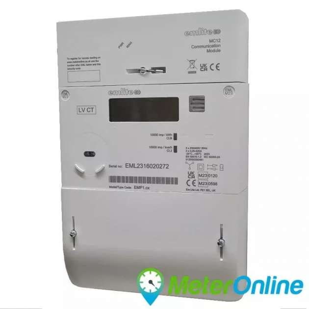 Emlite EMP1.CX Three Phase Smart Meter 5A CT Connected c/w Modem ...