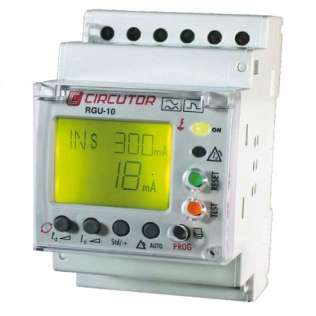 Circutor RGU-10 Residual Current Relay (P11941) - Meter Market