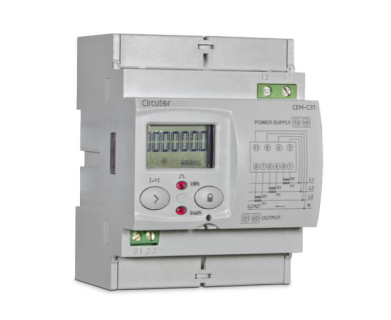 Circutor CEM-C31-T1-MID Three-Phase Electrical DIN-Rail Meter - Meter ...