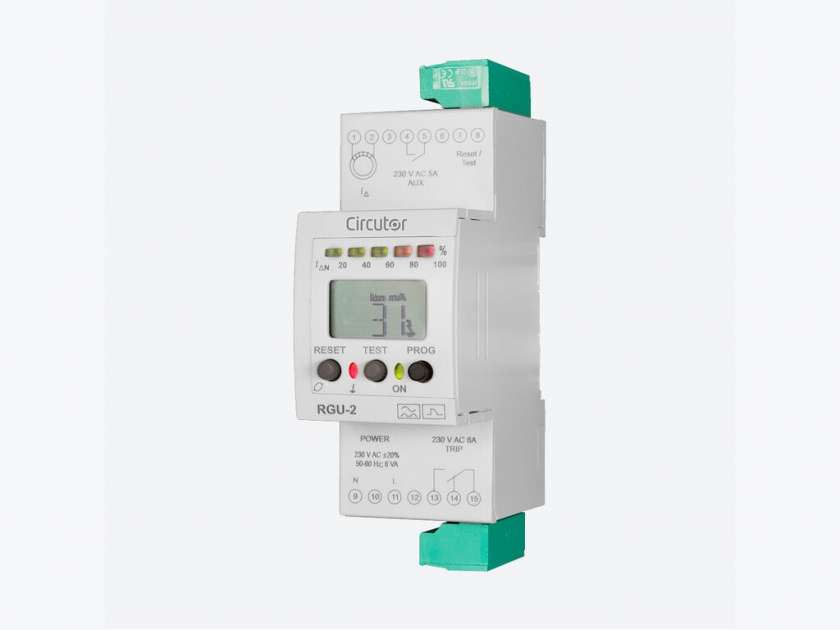 Circutor RGU-2 Earth Leakage Relay (P11A61) - Meter Market